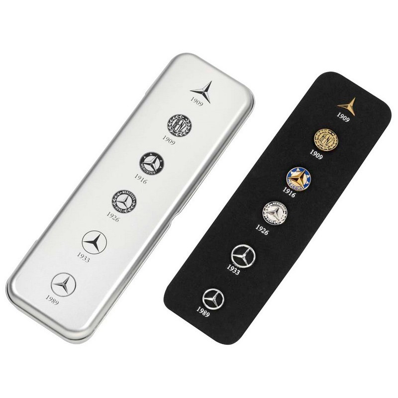 Original Mercedes-Benz Anstecknadel Pin Set classic historische Sterne ...