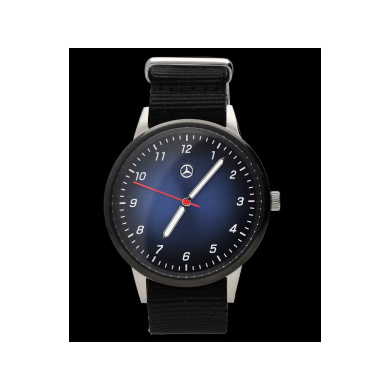 Original Mercedes-Benz Armbanduhr Uhr B66959868 schwarz blau silber