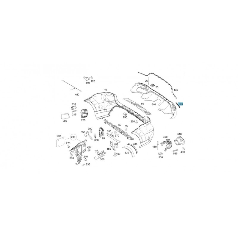 original Mercedes-Benz Reflektor Set Satz hinten A2228200774 A2228200874